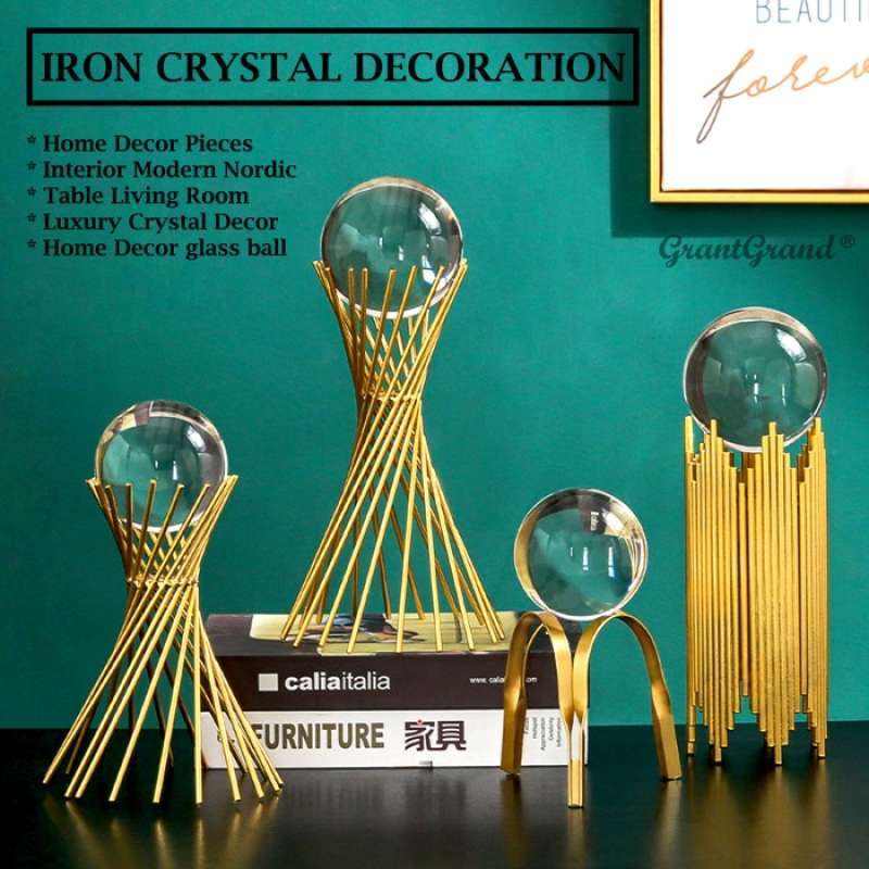 Jual Ornamen Dekorasi Hiasan Display Lobby Metal Iron Gold Ginkgo ...