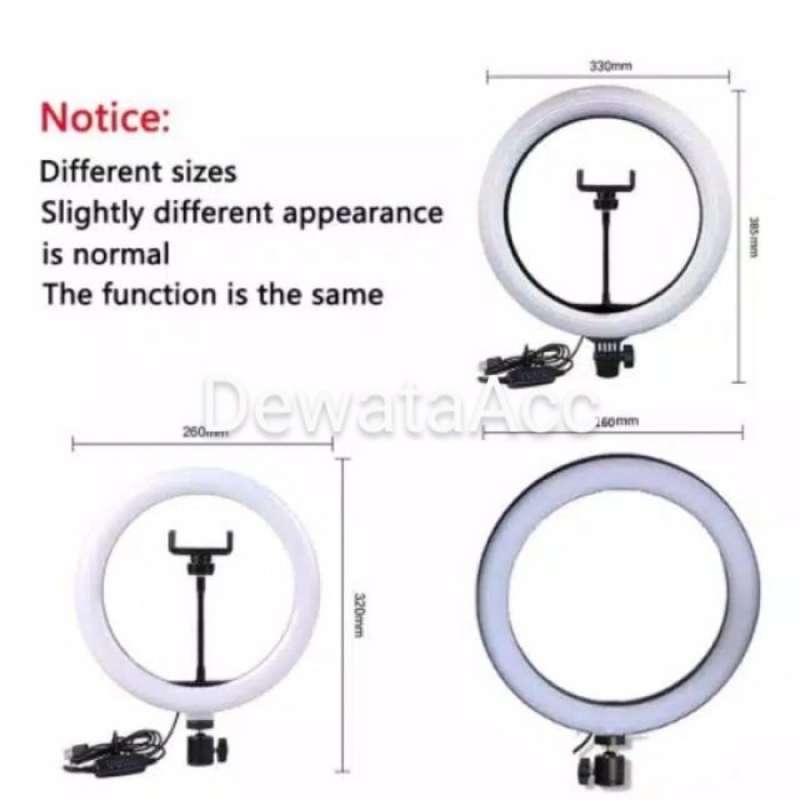 Jual Tripod Ring Light 26cm Tripod 2 1 Meter Lampu Make Up Lampu