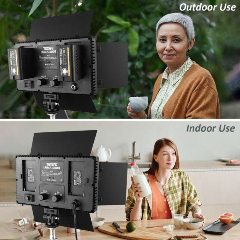 Jual Takara Luna 600b Bi-color Video Studio Led Light - Combo 1 Di ...