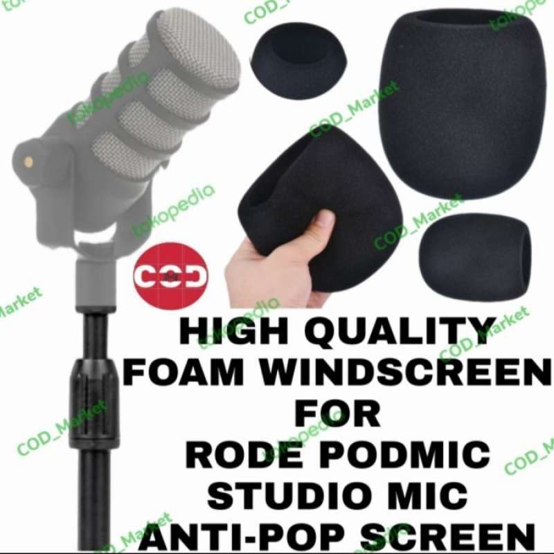 Promo Busa Rode Podmic / Pod Mic Windshield Studio Foam Sponge High Quality Diskon 23% Di Seller ...