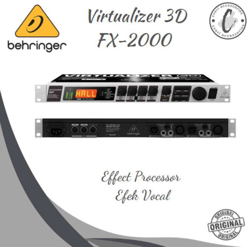Promo Behringer Virtualizer 3d Fx2000 Effect Cessor Efek Vocal Fx-2000 Diskon 23% Di Seller ...