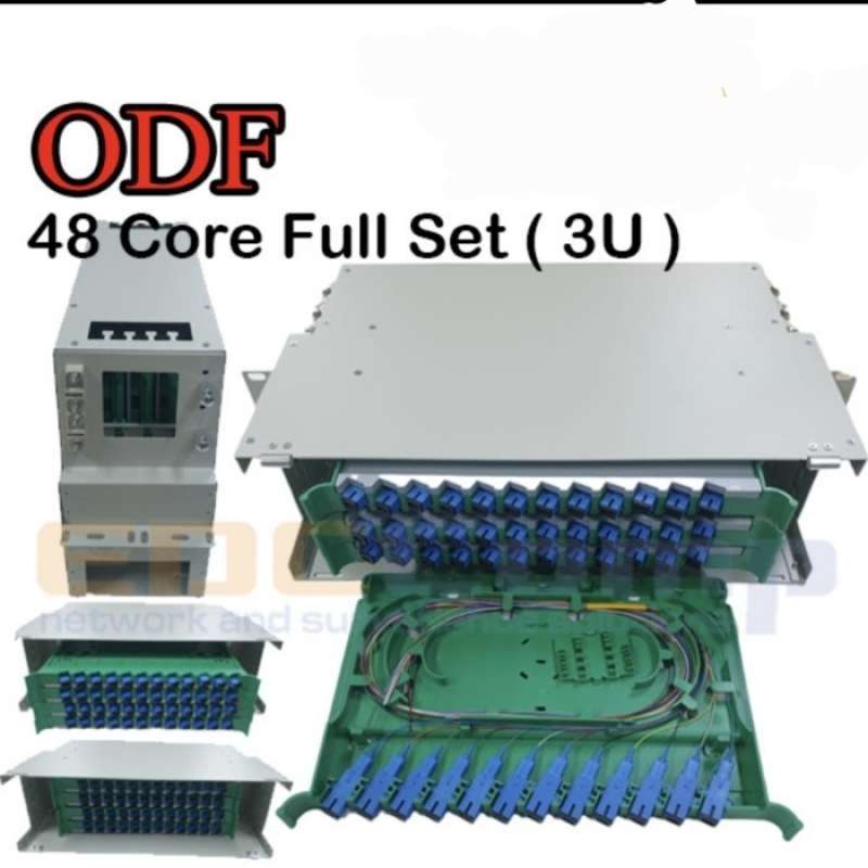 Promo Otb Odf Fiber Optic / Fo Rackmount 48 Core Sc Upc Lengkap 3u Full Set Diskon 23% Di Seller ...