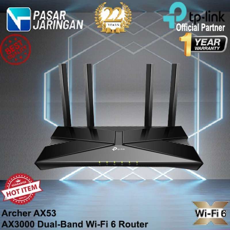 Promo Archer Ax53 Ax3000 Dual Band Gigabit Wifi6 Router Diskon 23% Di ...