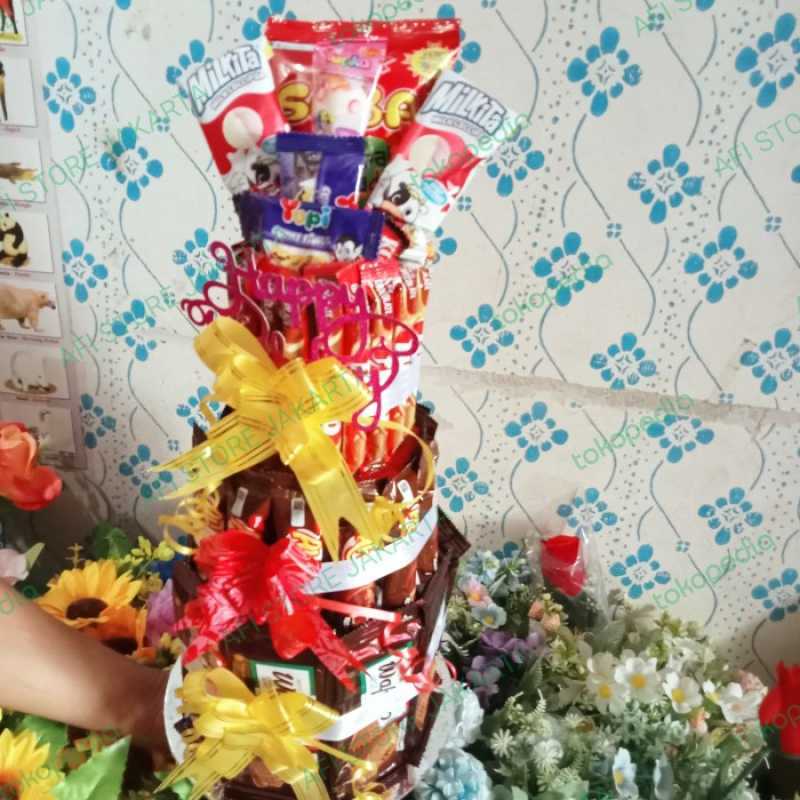 Promo Snack Tower Tart Buket Snack L Bucket Wisuda Diskon 23% Di Seller ...