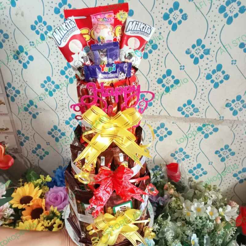 Promo Snack Tower Tart Buket Snack L Bucket Wisuda Diskon 23% Di Seller ...