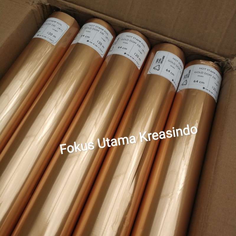 Promo Kertas Foil / Hotprint / Hot Stamping Foil / Poly Gold Doff 330 ...