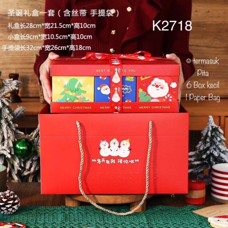 Promo Kotak Natal K2718 Cookies|nastar Dus Christmas Box Packaging ...