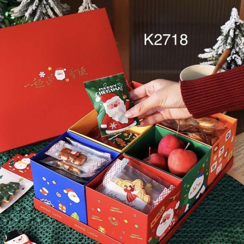 Promo Kotak Natal K2718 Cookies|nastar Dus Christmas Box Packaging ...