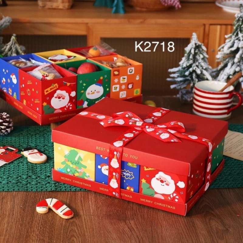 Promo Kotak Natal K2718 Cookies|nastar Dus Christmas Box Packaging ...