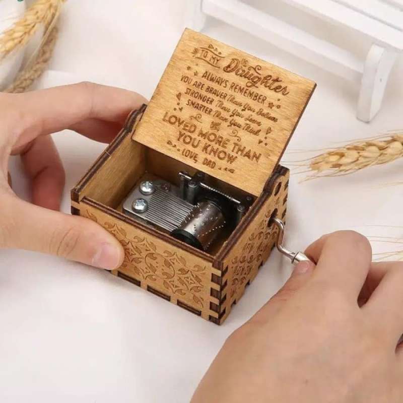 Promo Kotak Musik Kayu You Are My Sunshine Wooden Music Box Kado Unik ...