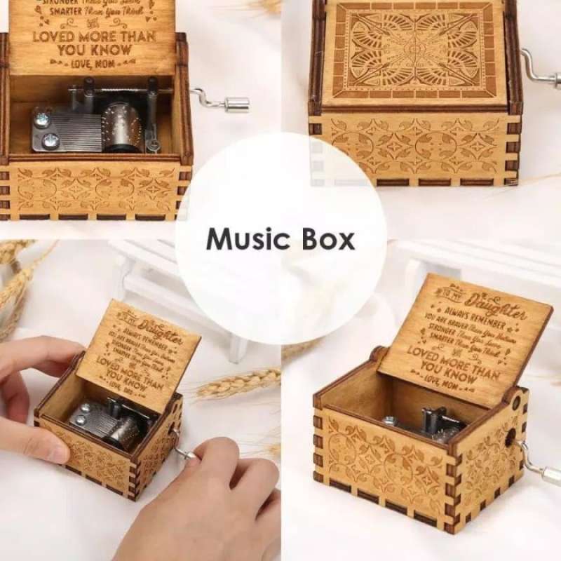 Promo Kotak Musik Kayu You Are My Sunshine Wooden Music Box Kado Unik ...