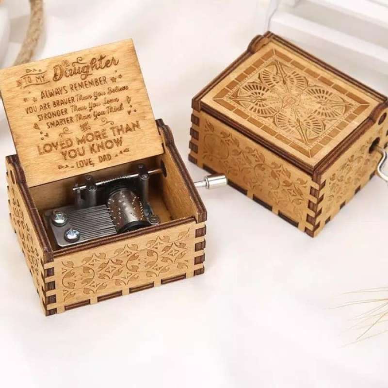 Promo Kotak Musik Kayu You Are My Sunshine Wooden Music Box Kado Unik ...