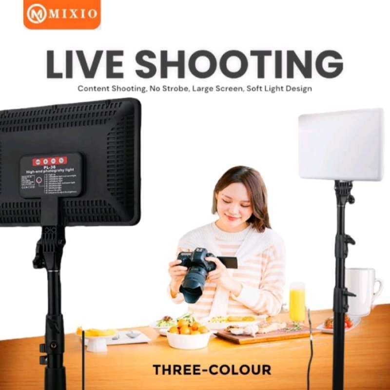 Jual Mixio - Pl36 Lampu Foto Led Video Light Live Streaming Tripod ...