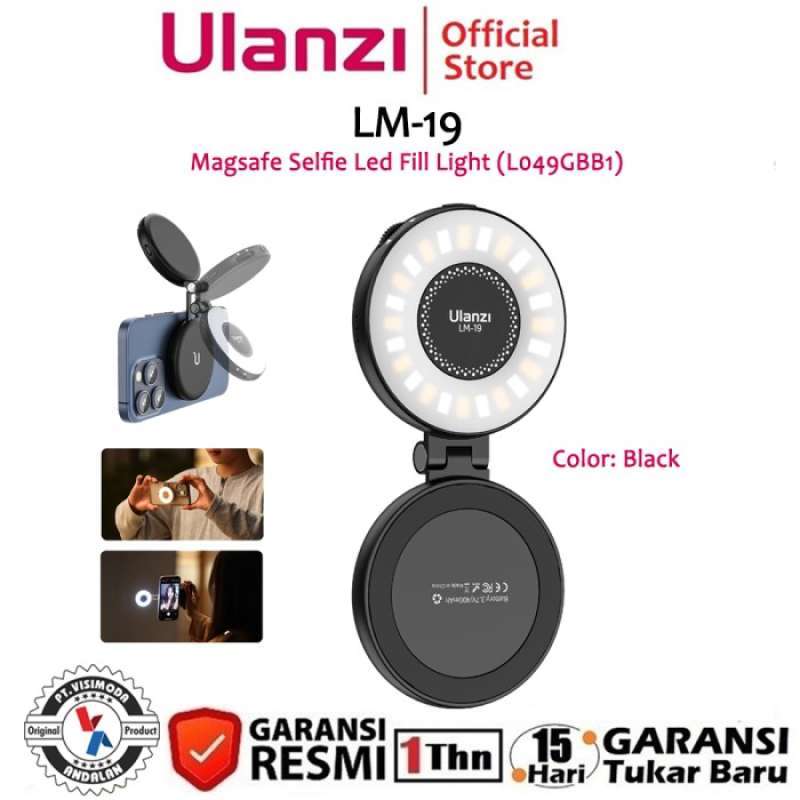 Jual Ulanzi Lm19 MagSafe Led Fill Light Ring Light Selfie Light - Putih ...