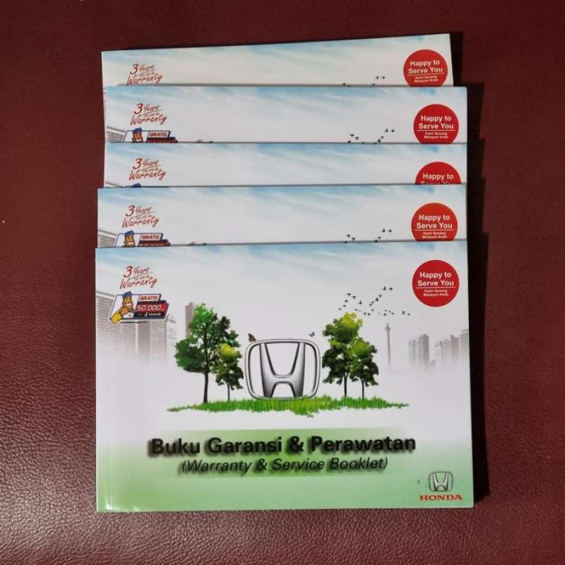 Jual Buku Service Honda All Type Servis Panduan Manual Garansi ...