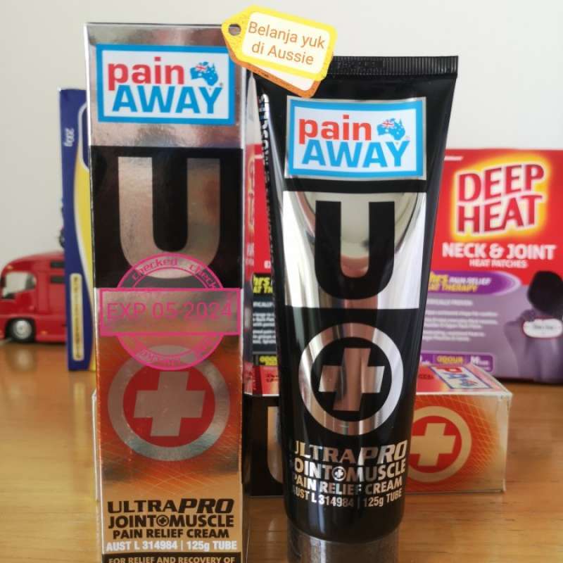 Promo Pain Away Ultra Pro Joint+muscle Pain Relief Cream - 125g Tube ...