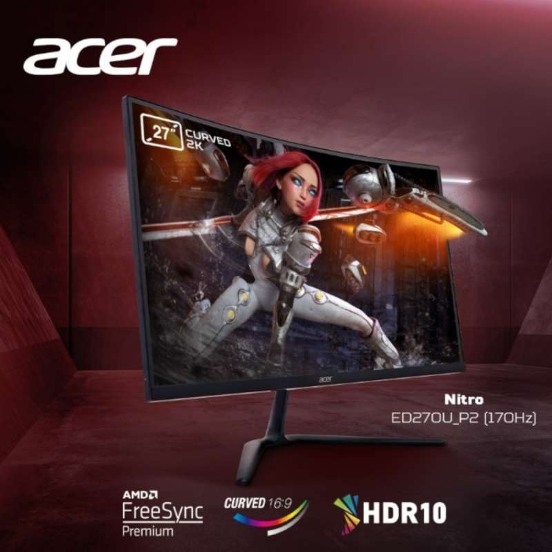 Promo Monitor Acer Curved 27 Inch Acer Nitro Ed270u_p2 | Curved 2k ...
