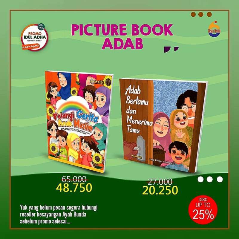 Promo Picture Book Adab Buku Islami Anak Akhlak Mulia |2 Pilihan Judul ...