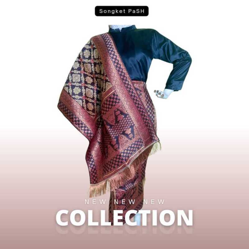 Jual Songket Pash - Songket Bunga Cina Tembaga Khas Palembang Berbagai ...