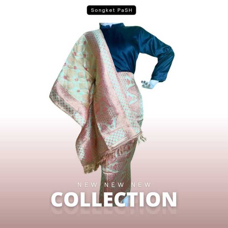 Jual Songket Pash - Songket Bunga Cina Tembaga Khas Palembang Berbagai ...