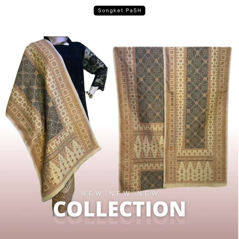 Jual Songket Pash - Songket Palembang Pewarna Alam 2 Warna Tenun Asli Berbagai Macam Warna Dan ...