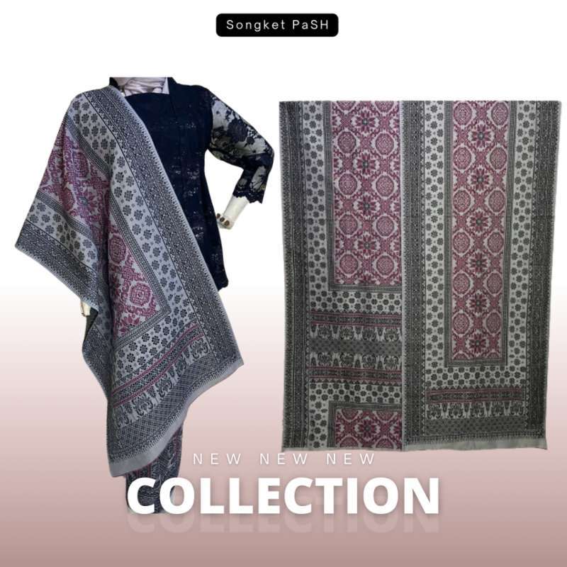 Jual Songket Pash - Songket Palembang Pewarna Alam 2 Warna Tenun Asli Berbagai Macam Warna Dan ...