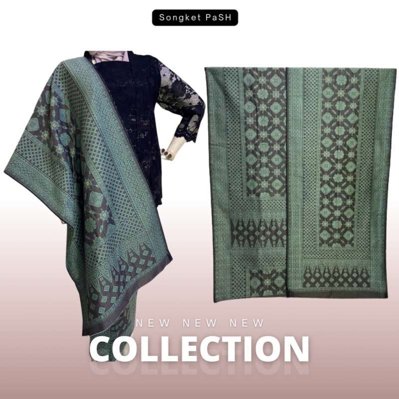 Jual Songket Pash - Songket Palembang Pewarna Alam 2 Warna Tenun Asli Berbagai Macam Warna Dan ...