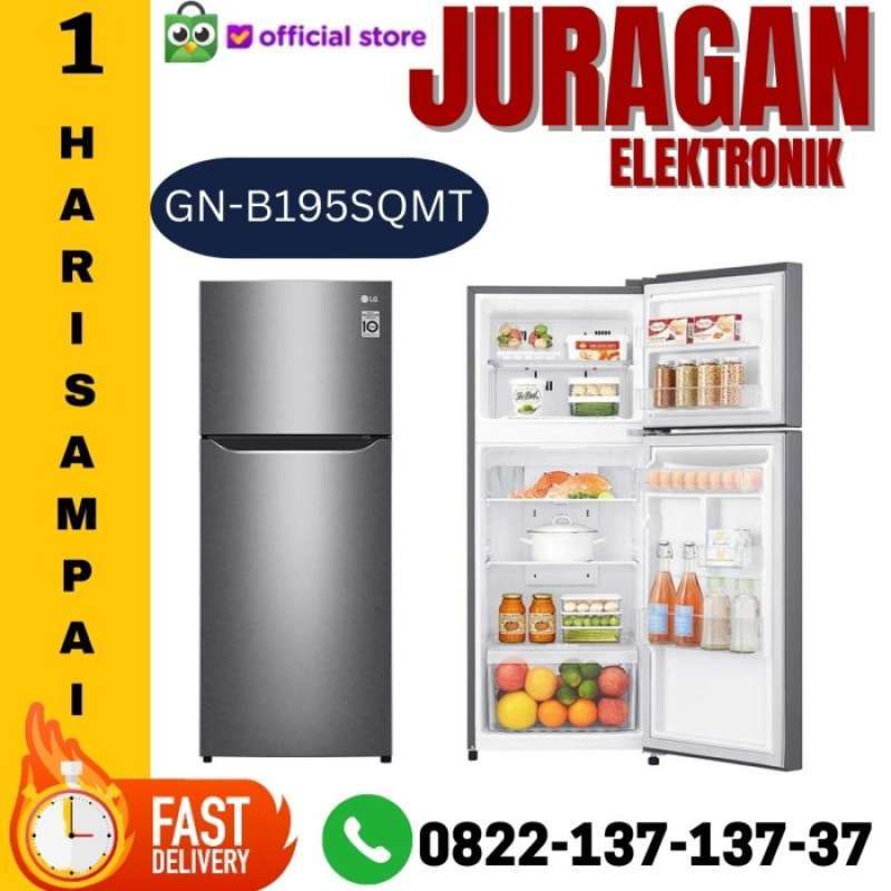 Promo Promo Kulkas Lg 2 Pintu Gn-b195sqmt 202 L Smart Inverter Gn ...