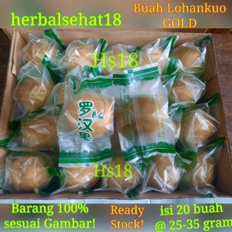Promo Lo Han Kuo Gold / Lohankuo Gold Grade A (1box Isi 20buah) Diskon ...