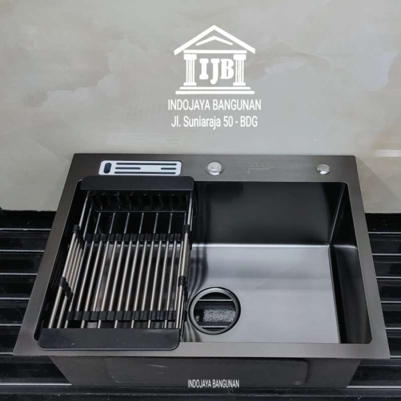Promo Sink Stainless Hitam Black , Satin & Emas Gold 6045 / 60 X 45 ...