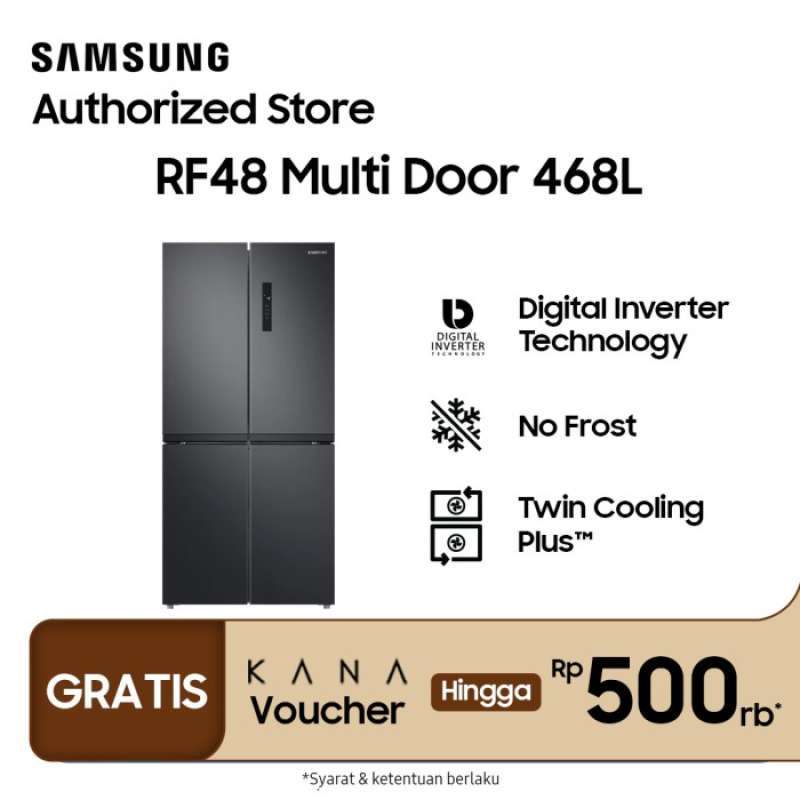 Promo Samsung Kulkas Rf48 Multi Door With Twin Cooling, 468l ...