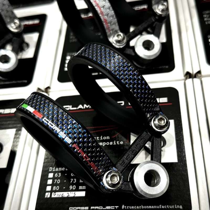Jual Clamp Evo Corse Blue Reflective Carbon Corseproject Di Seller ...