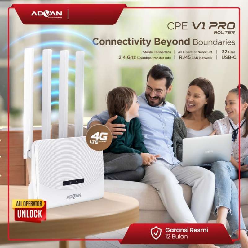 Jual Advan Cpe V1 Pro Modem Router Wifi 4g Lte Unlock All Operator Di ...