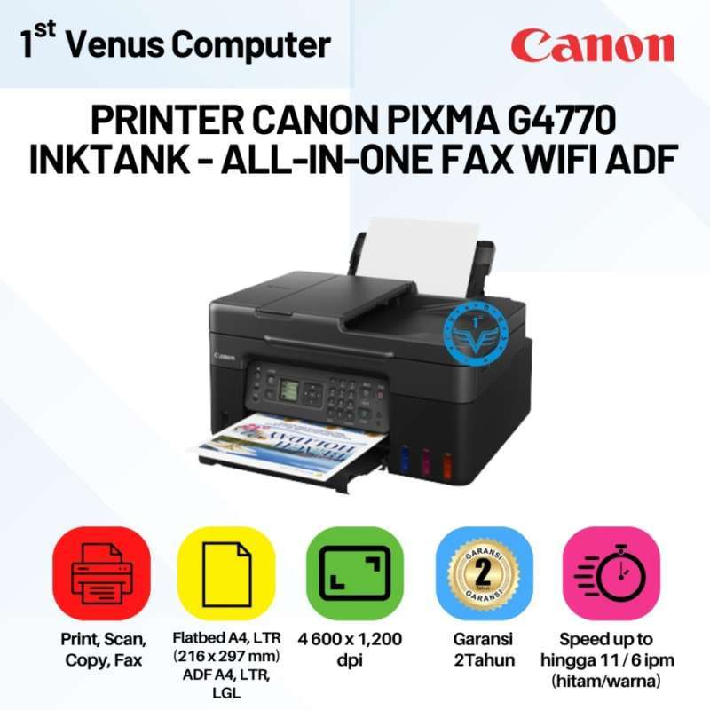 Jual Printer Pixma Canon G4770 Inktank All In One Fax Wifi Adf / Pri24 ...