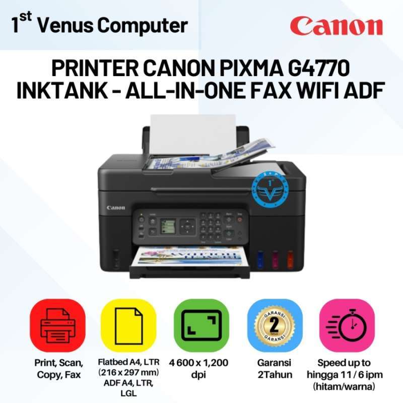 Jual Printer Pixma Canon G4770 Inktank All In One Fax Wifi Adf / Pri24 ...