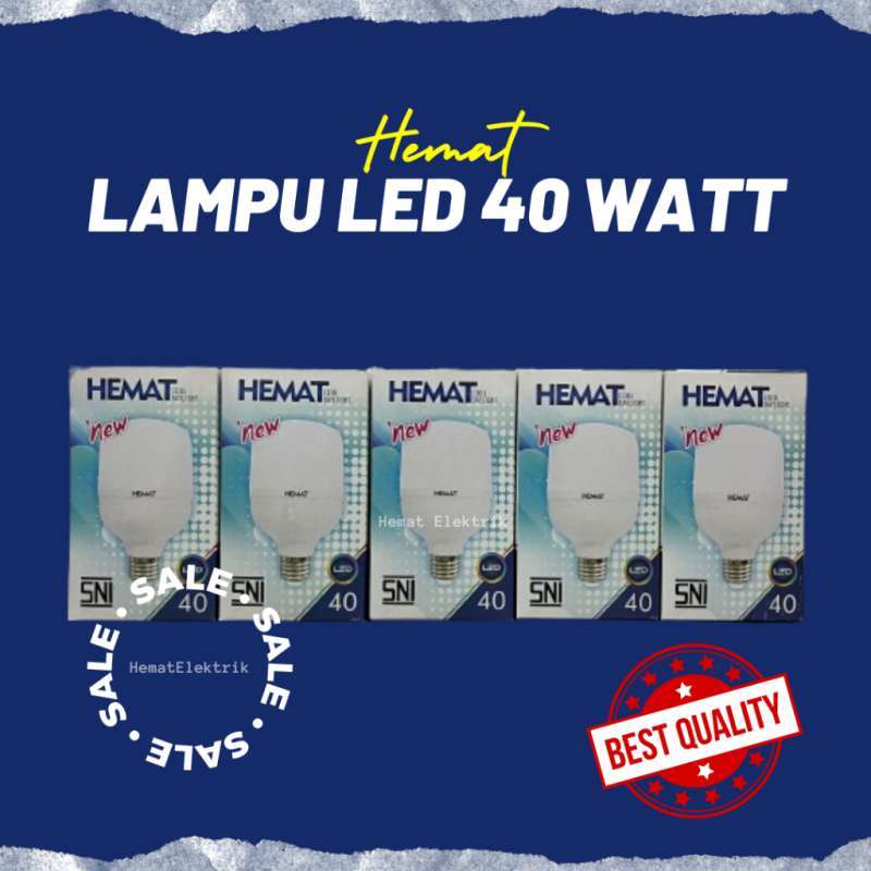 Jual Lampu Led Putih 40 Watt Hemat 40w Terang Murah Ekonomis Sni Di ...