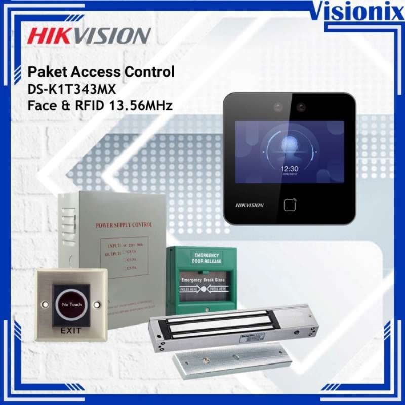 Promo Paket Access Door Hikvision Ds-k1t343mx Face Rfid Access Control Diskon 50% Di Seller ...