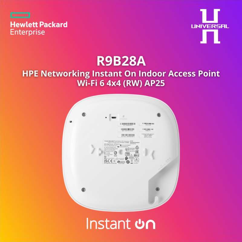 Jual Hpe Networking Instant On R9b28a Indoor Access Point Wi‑fi 6 4x4 (rw) Ap25 Di Seller ...