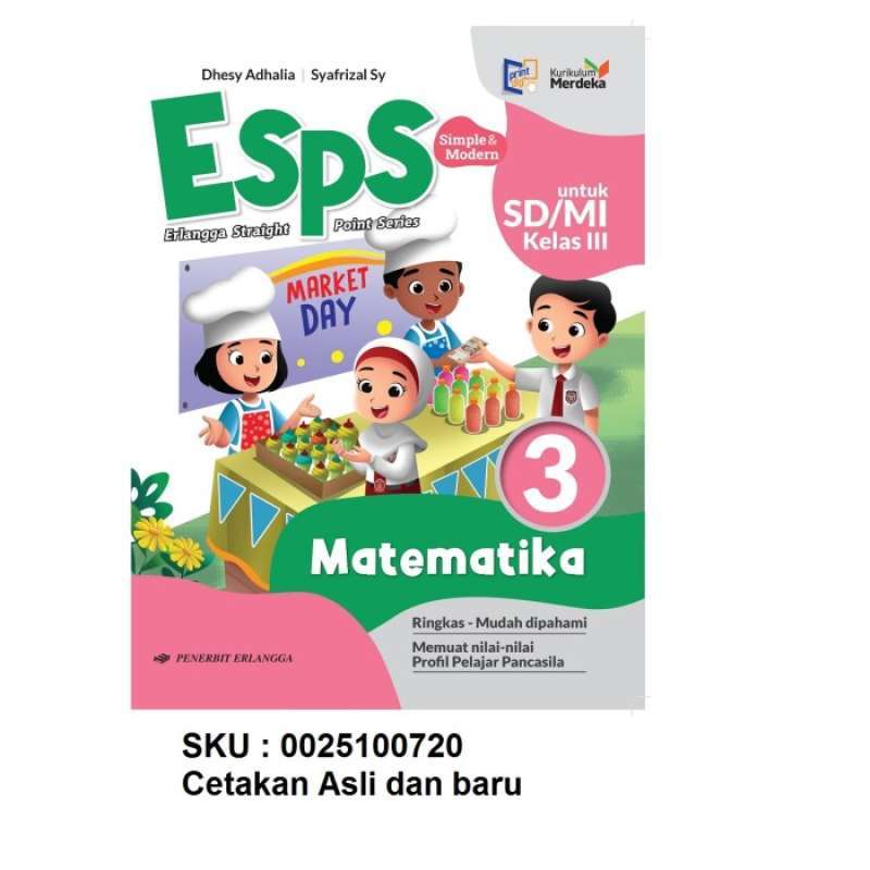 Jual Buku Pelajaran Esps Matematika Sd Mi Kelas 1 2 3 4 5 6 Dhesy Gunanto Wono Kurikulum Merdeka ...
