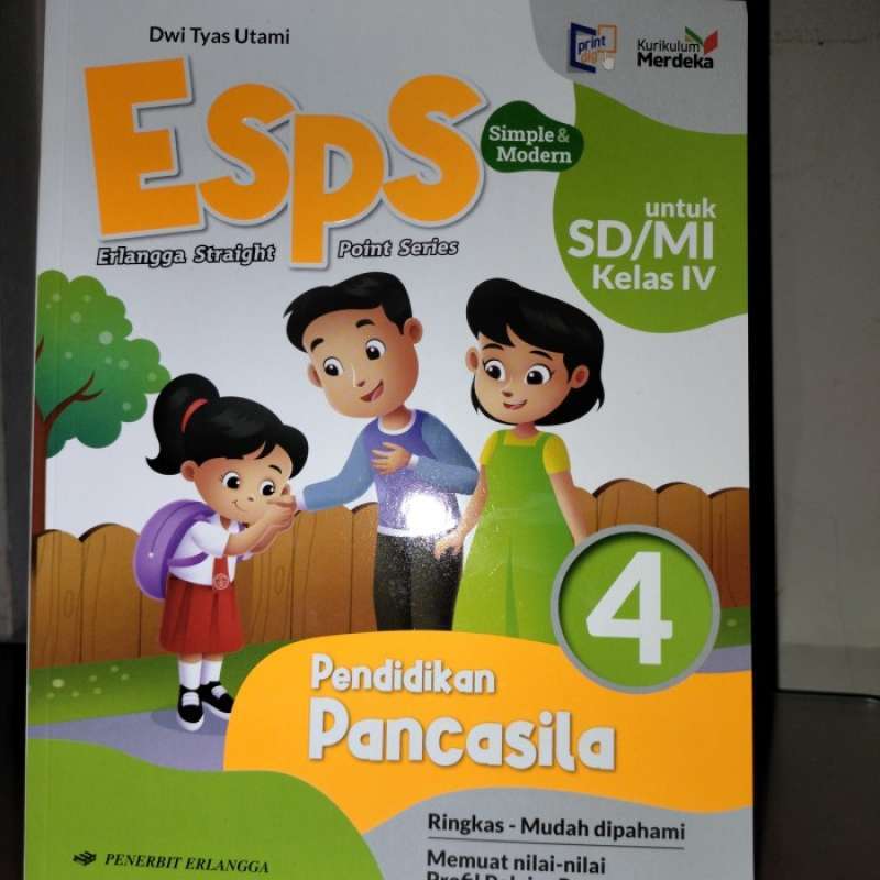 Jual Esps Pendidikan Pancasila Kelas 4, Kurikulum Merdeka, Erlangga Di Seller Noelle ...