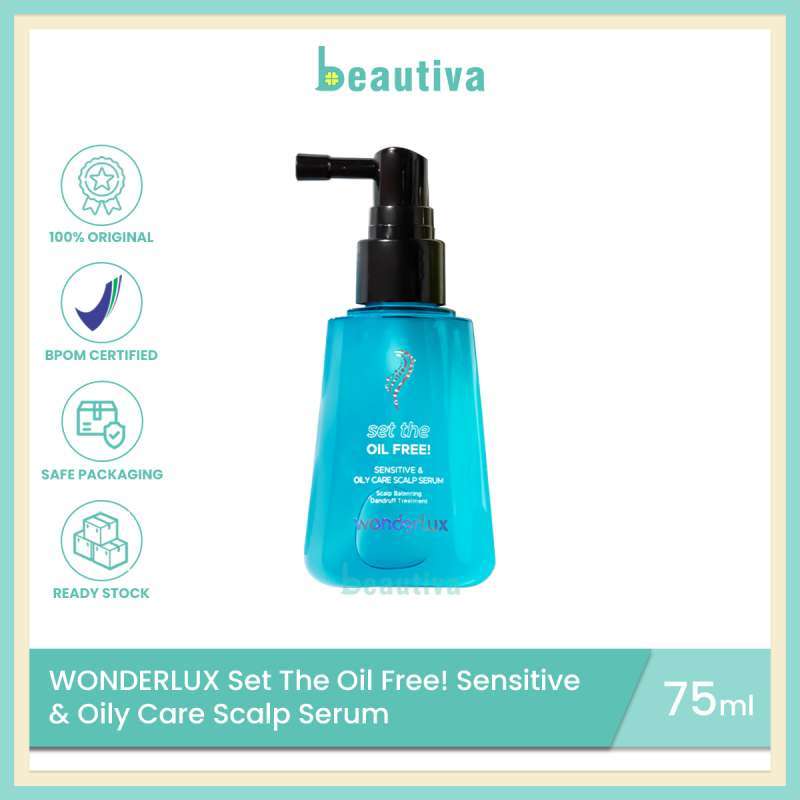 Jual Wonderlux Set The Oil Free! Sensitive & Oily Care Scalp Serum Di ...
