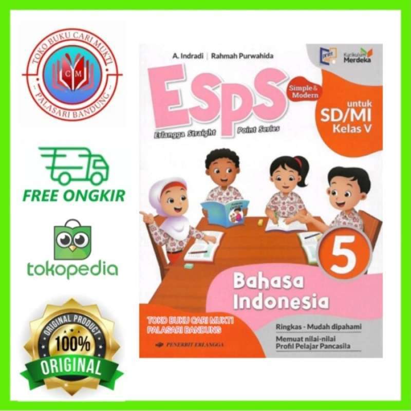 Jual Buku Esps Bahasa Indonesia Untuk Sd/mi Kelas 5 Kurikulum Merdeka Di Seller Hachi ...