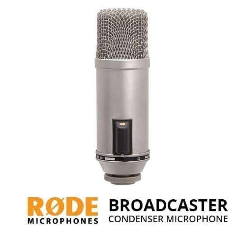 Promo Rode Broadcaster Condenser Microphone Broadcast Sound Diskon 23% ...