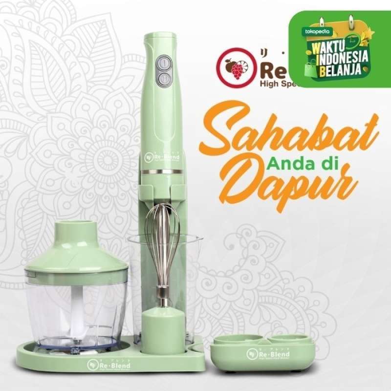 Promo Rb Blend High Speed Hand Blender Mixer Tangan Elektrik