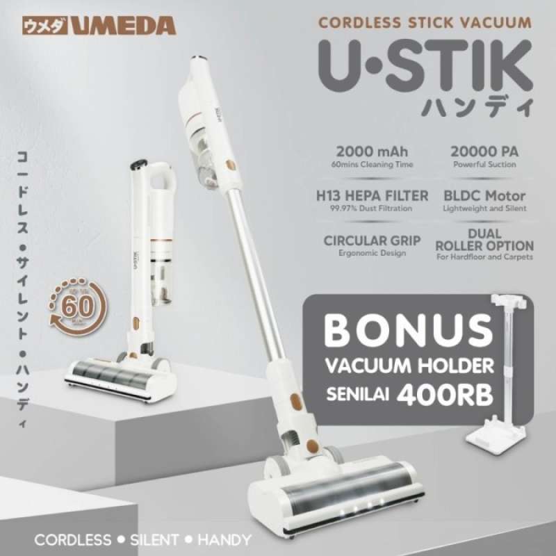 Promo Umeda U-stik Cordless Stick Vacuum+mop+charging Do Resmi Murah ...