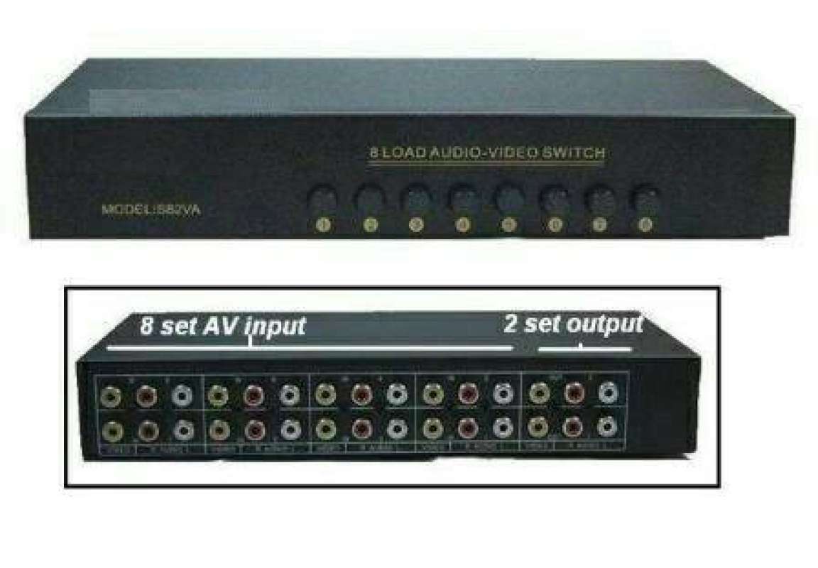 Promo Audio-video (av) Rca Switcher/selector 8 Input Diskon 19% Di Seller Kaniarts Market ...