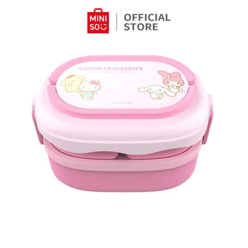 Jual Miniso Sanrio Kotak Makan Lunch Box Kotak Bekal 2 Grid Dua Lapisan ...