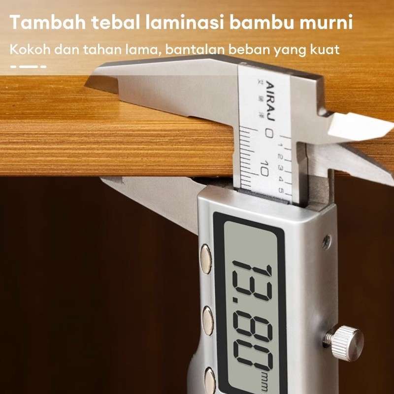 Promo Lemari Penyimpanan Dapur Bambu Dengan Tampi Diskon 47% Di Seller ...