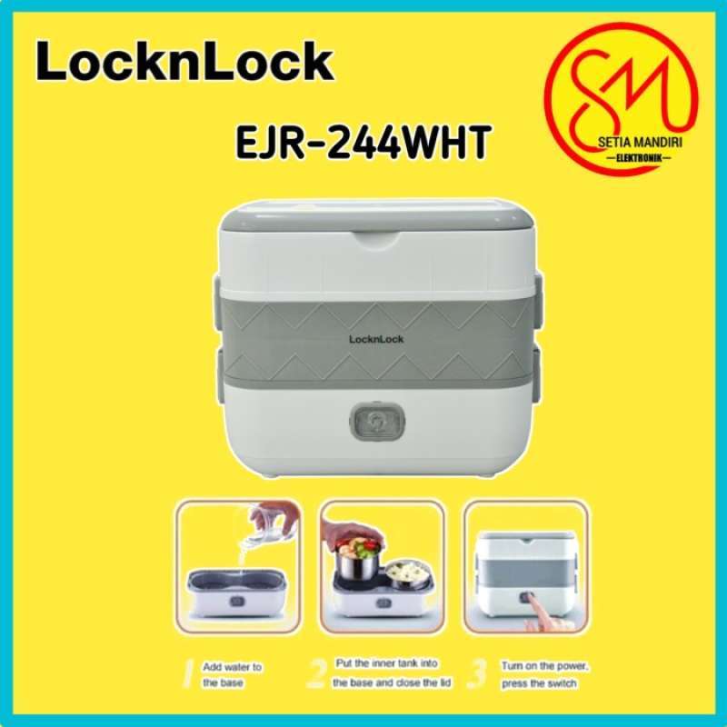 Jual Locknlock Electric Lunch Box - Penghangat Makanan 2.2l Ejr244wht ...