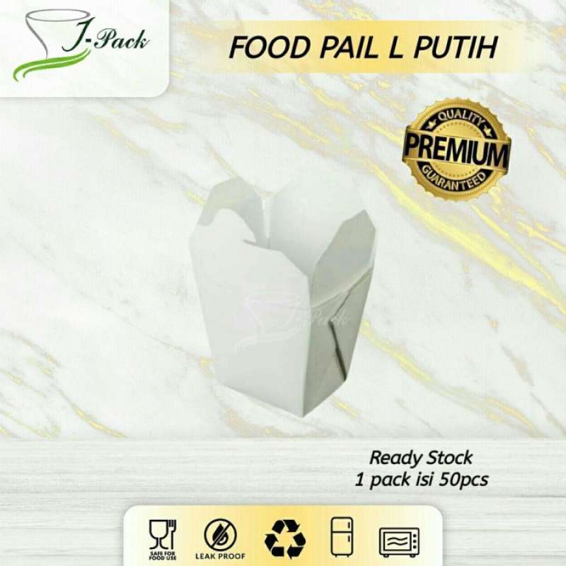 Jual Food Pail Rice Box|kotak Nasi Foodgrade Siap Pakai L 12 Oz-isi ...
